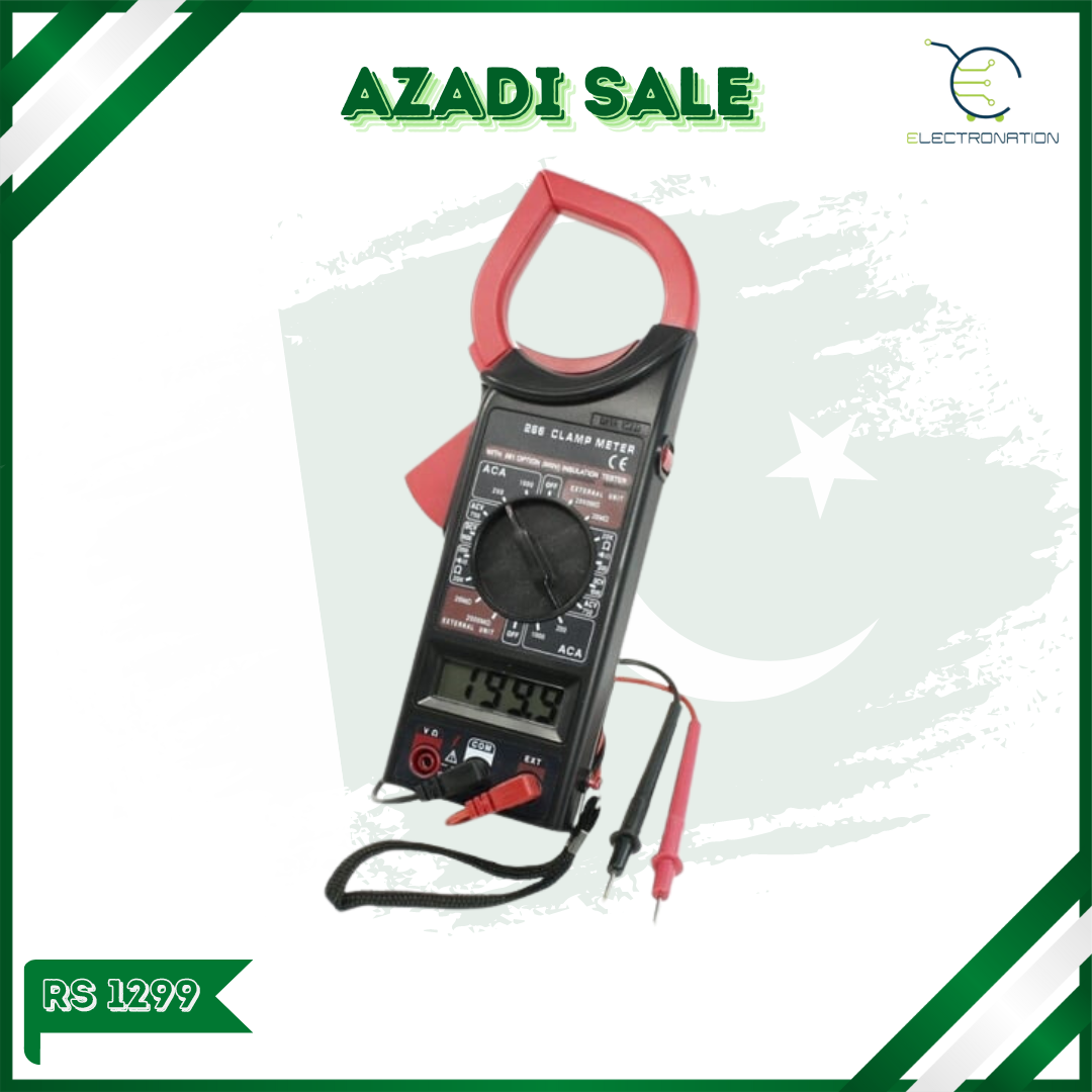 Digital Clamp Meter DT-266 DT266 AC Digital Clamp Multimeter Electronic ...